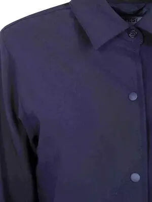 Aspesi Glue Press-stud Long-sleeve Shirt - Blue