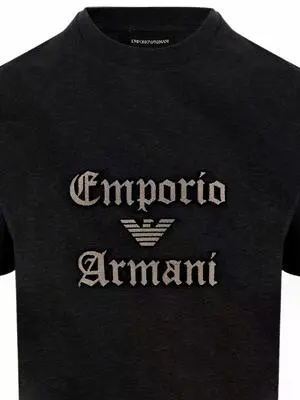 Emporio Armani Heavy Jersey T-shirt With Soft Embossed Logo