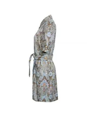 Sandro Orlan Metallic Jacquard Mini Dress