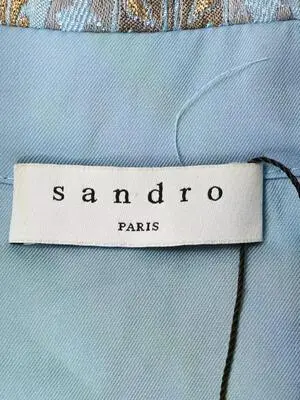Sandro Orlan Metallic Jacquard Mini Dress