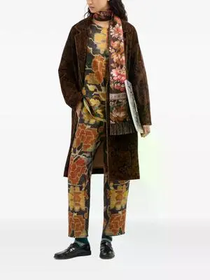 PIERRE-LOUIS MASCIA Aloe Tapestry-print Silk Trousers