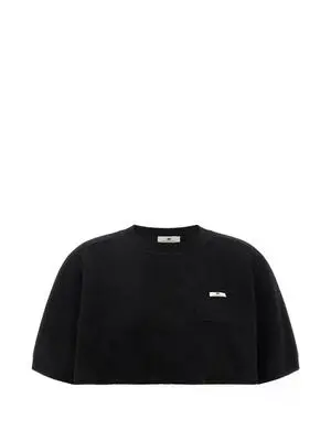 Elisabetta Franchi Wool And Cashmere Top - Black