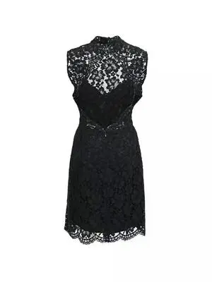 Sandro Lace Pattern Dress - Black