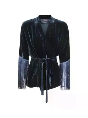 Antonelli Firenze Fringed Velvet Top