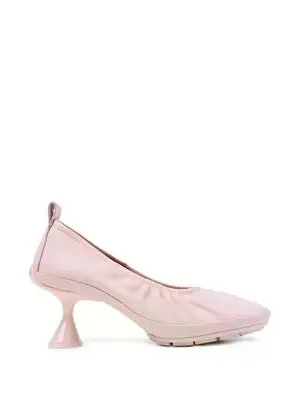 Camper Right Left Sculptural-heel Leather Pumps - Pink