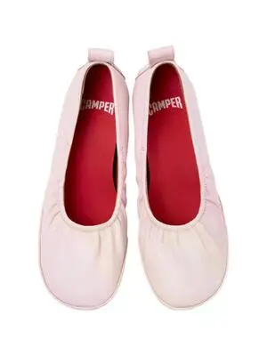 Camper Right Left Sculptural-heel Leather Pumps - Pink
