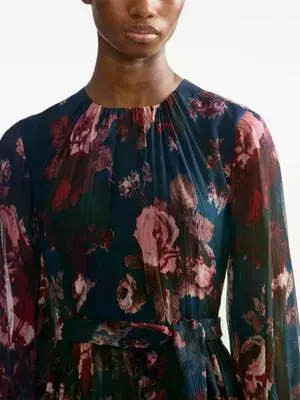 Erdem Maxi Floral-print Silk-creponne Dress