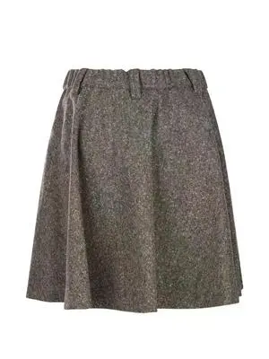 Brunello Cucinelli Marl-effect A-line Skirt