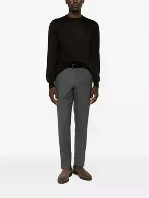 FILIPPO DE LAURENTIIS Long-sleeve Fine Knit Crew Neck T-shirt
