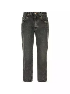 Brunello Cucinelli Straight-leg Denim Jeans - Grey