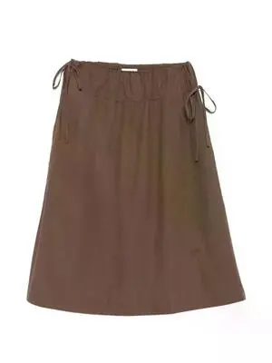 DAMSON MADDER Caspia Drawstring Midi Skirt - Brown