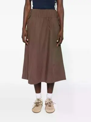 DAMSON MADDER Caspia Drawstring Midi Skirt