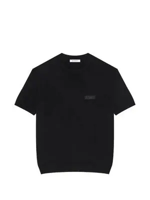 Givenchy Couture Seam T-shirt In Knit With Gros Grain Detail - Black