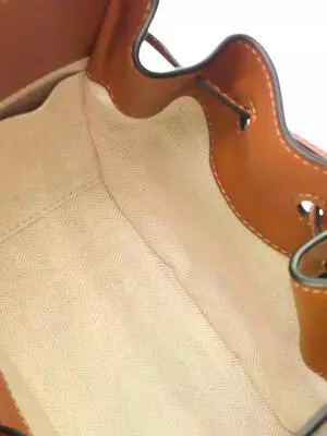 Loewe 2010-2026 Mini Leather Drawstring Hammock Bag Satchel