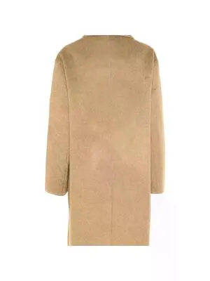THE DYNAMIS STUDIO Double-breasted Notched-lapels Coat - Neutrals
