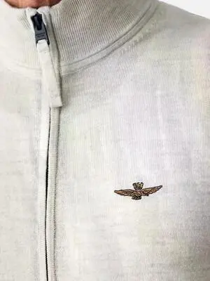 AERONAUTICA MILITARE Wool Zip-up Cardigan