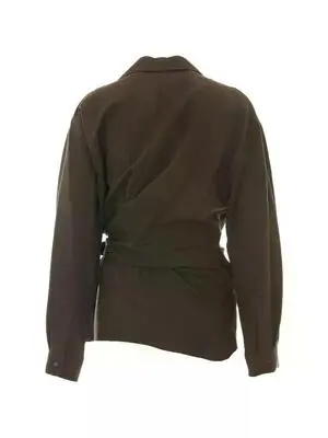 ELEH Bow-detail Wrap-style Shirt