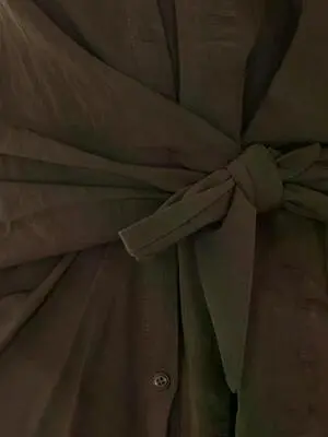 ELEH Bow-detail Wrap-style Shirt