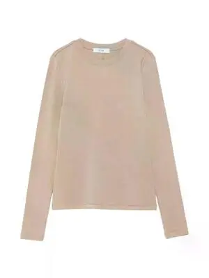 ELEH Crew-neck Long-sleeve T-shirt - Neutrals