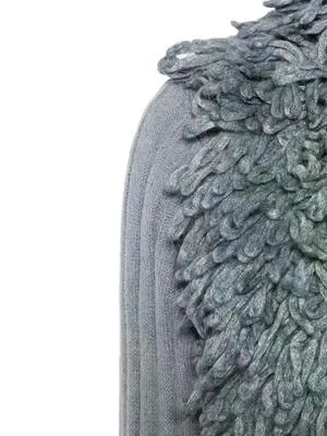 Liu Jo Fringe-trim Ribbed-knit Cardigan - Blue