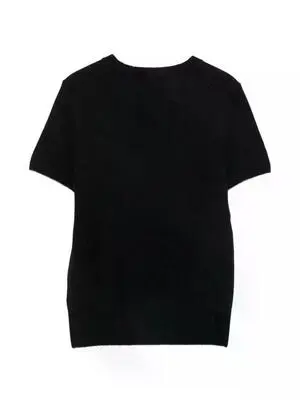 DUNST Short-sleeve Knitted T-shirt - Black