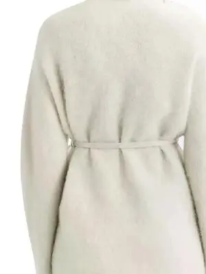 Soft Goat Belted V-neck Cardigan