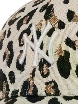 New Era Leopard-print Cotton Cap - Neutrals