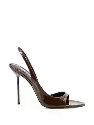 Paris Texas Lidia Patent Leather Sandals - Brown