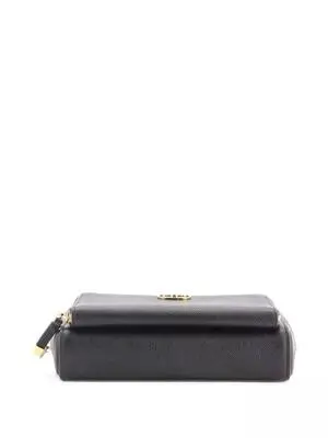 Dior Caro Double Pouch Leather Crossbody Bag