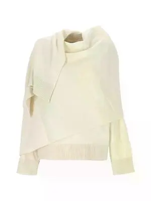 ARMARIUM Draped-detail Knitted Sweater