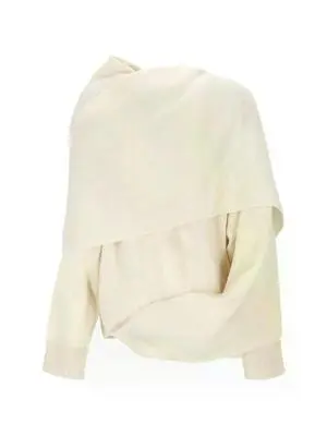 ARMARIUM Draped-detail Knitted Sweater