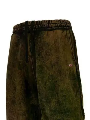 DIESEL® Acid-wash Sweatpants With Raw Edges