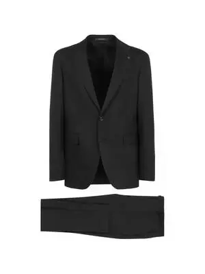 Tagliatore Single-breasted Wool Suit - Black