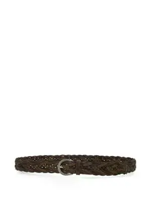 Brunello Cucinelli Braided Leather Belt - Brown