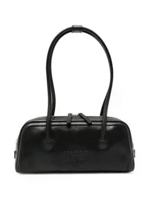 MARGESHERWOOD Logo-debossed Leather Shoulder Bag - Black