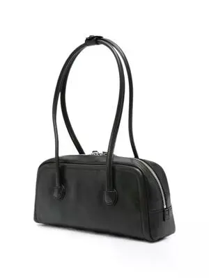 MARGESHERWOOD Logo-debossed Leather Shoulder Bag - Black