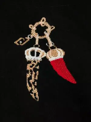 Liu Jo Long-sleeve Embellished Sweater