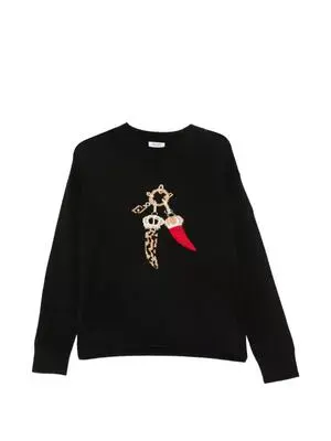 Liu Jo Long-sleeve Embellished Sweater