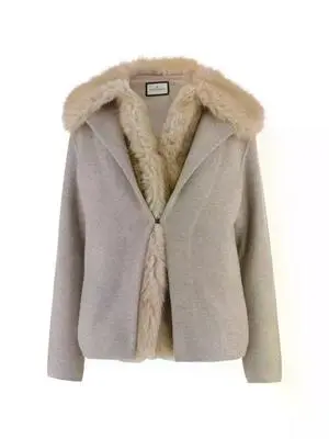 Bruno Manetti Fur-trim Long-sleeve Jacket