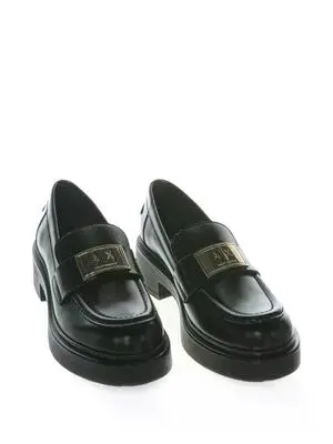 Armani Exchange Logo-plaque Chunky-sole Loafers