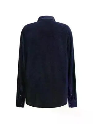 Giorgio Armani Devoré Velvet-twill Shirt