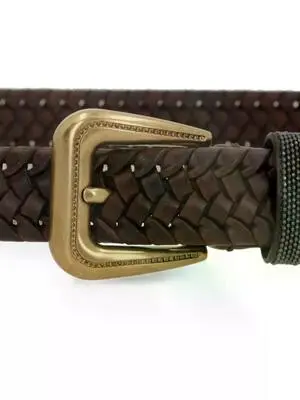 Brunello Cucinelli Braided Leather Belt