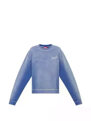 DIESEL® Cotton Sweatshirt With Logo Embroidery