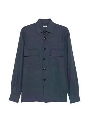 Kiton Button-down Flap-pocket Shirt - Blue