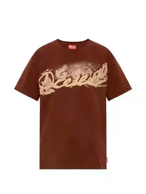 DIESEL® Logo-print T-shirt - Brown