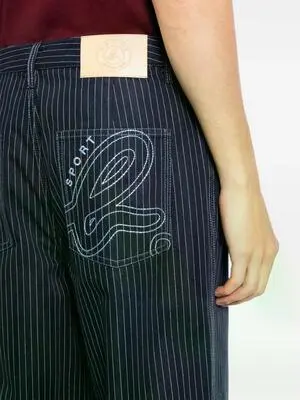 AGNES B. Logo-embroidered Trousers