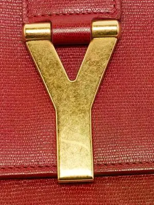 Saint Laurent Y-ligne Textured Clutch Bag