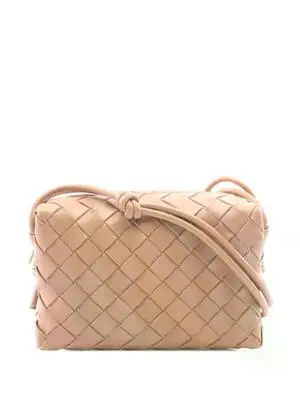 Bottega Veneta 2012-2026 Mini Intrecciato Loop Crossbody Bag - Neutrals
