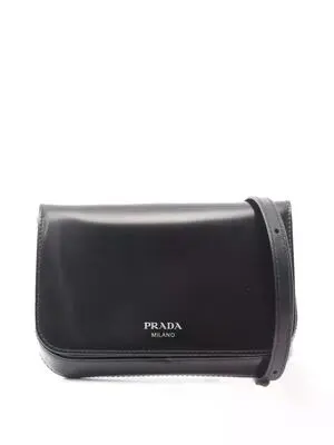 Prada 2013-2026 Leather Crossbody Bag - Black