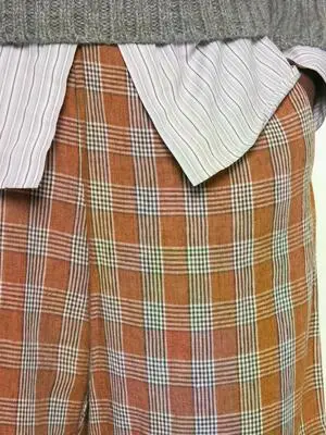 Momoni Checked Pull-on Shorts